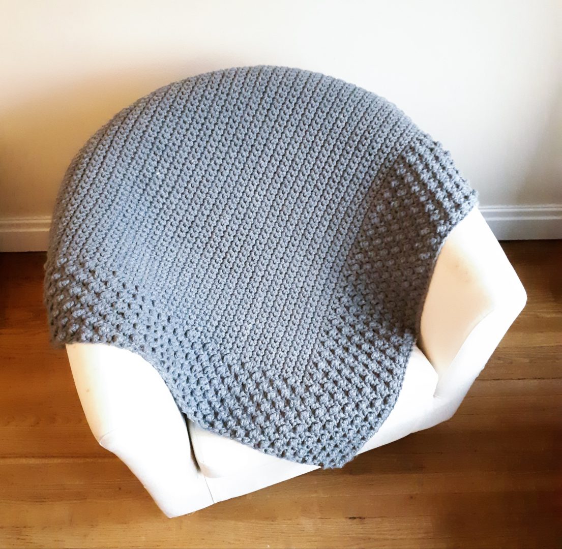 "FAITH" CHUNKY CROCHET BLANKET - Free Pattern ⋆ lulostitchco.com