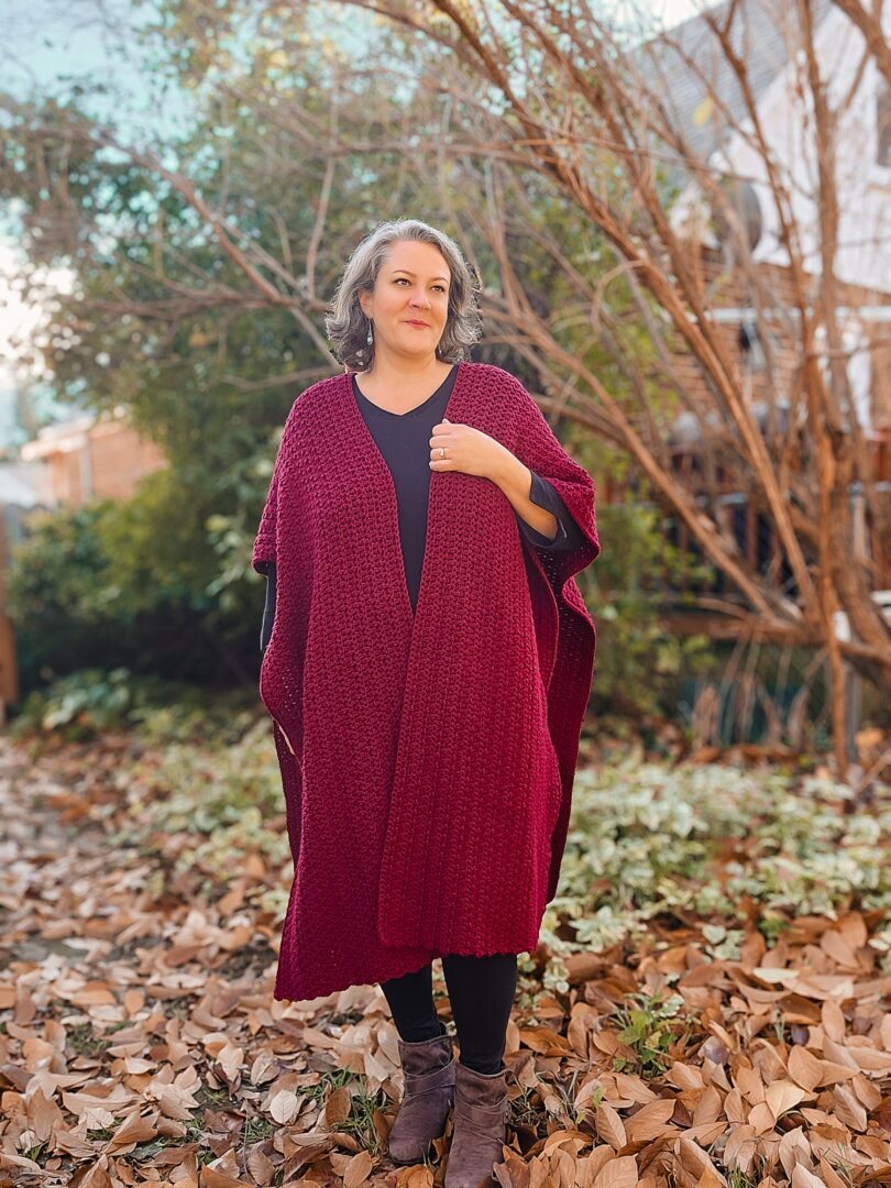 EASY CROCHET RUANA - Free Crochet Pattern ⋆ lulostitchco.com