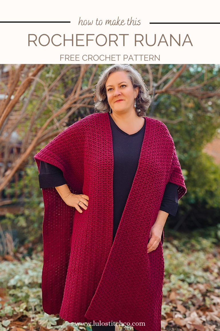 EASY CROCHET RUANA - Free Crochet Pattern ⋆ lulostitchco.com